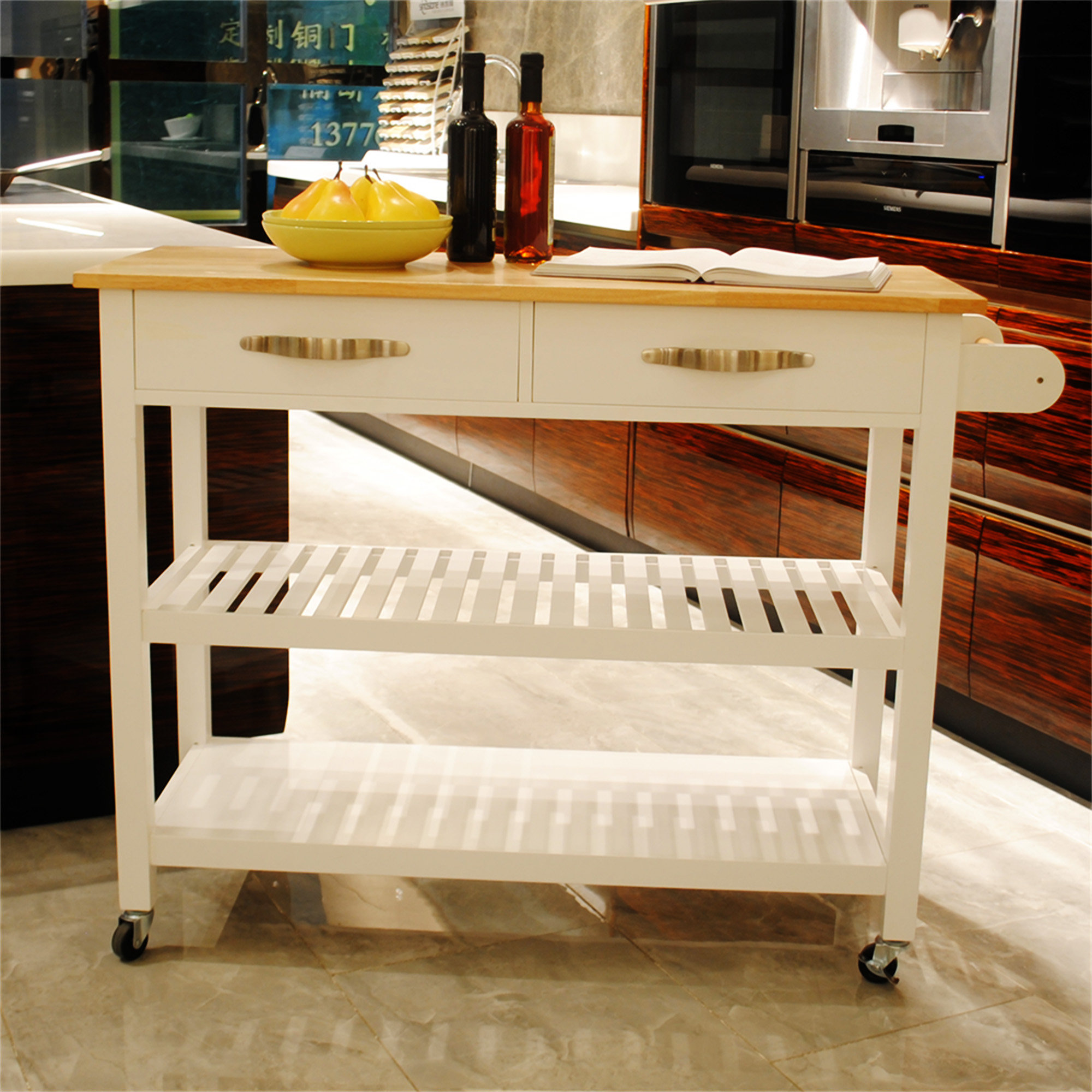 Ophelia & Co. Kitchen Island & Kitchen Cart(No Include Stool) - Wayfair ...