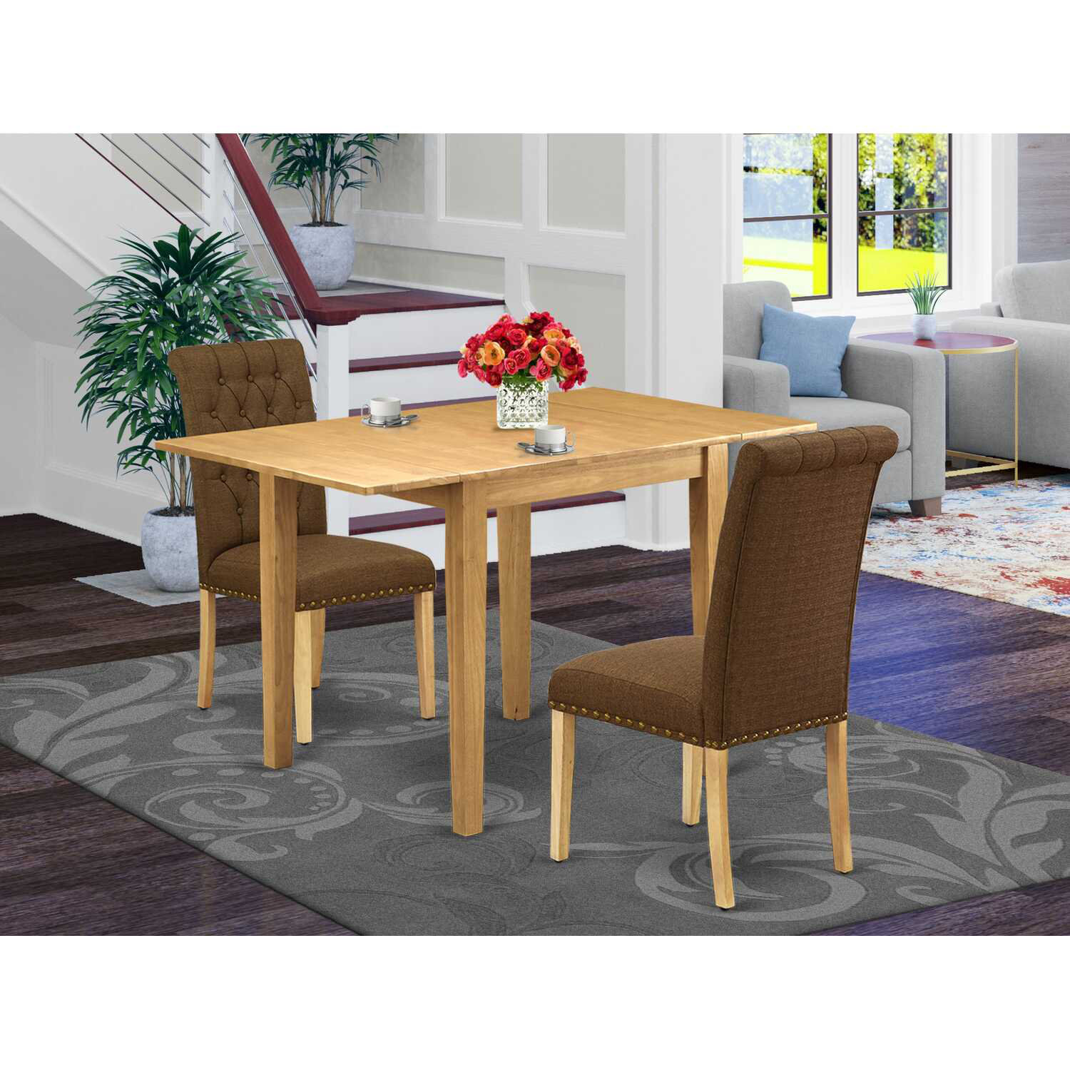 Alcott Hill® Solid Wood Top Dining Table Set | Wayfair