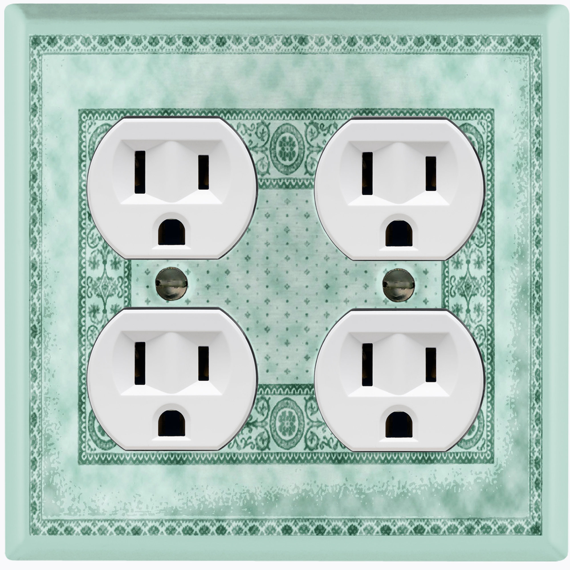 WorldAcc Elegant Green Carpet Rug Print Nature Themed 2 - Gang Duplex ...