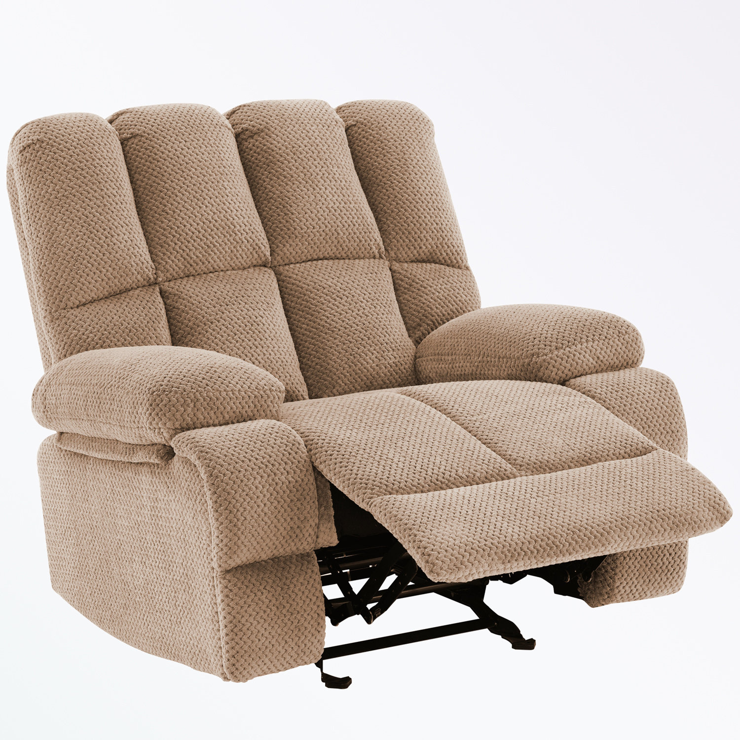 Latitude Run® Oversize Rocker Recliner Chair with metal base | Wayfair