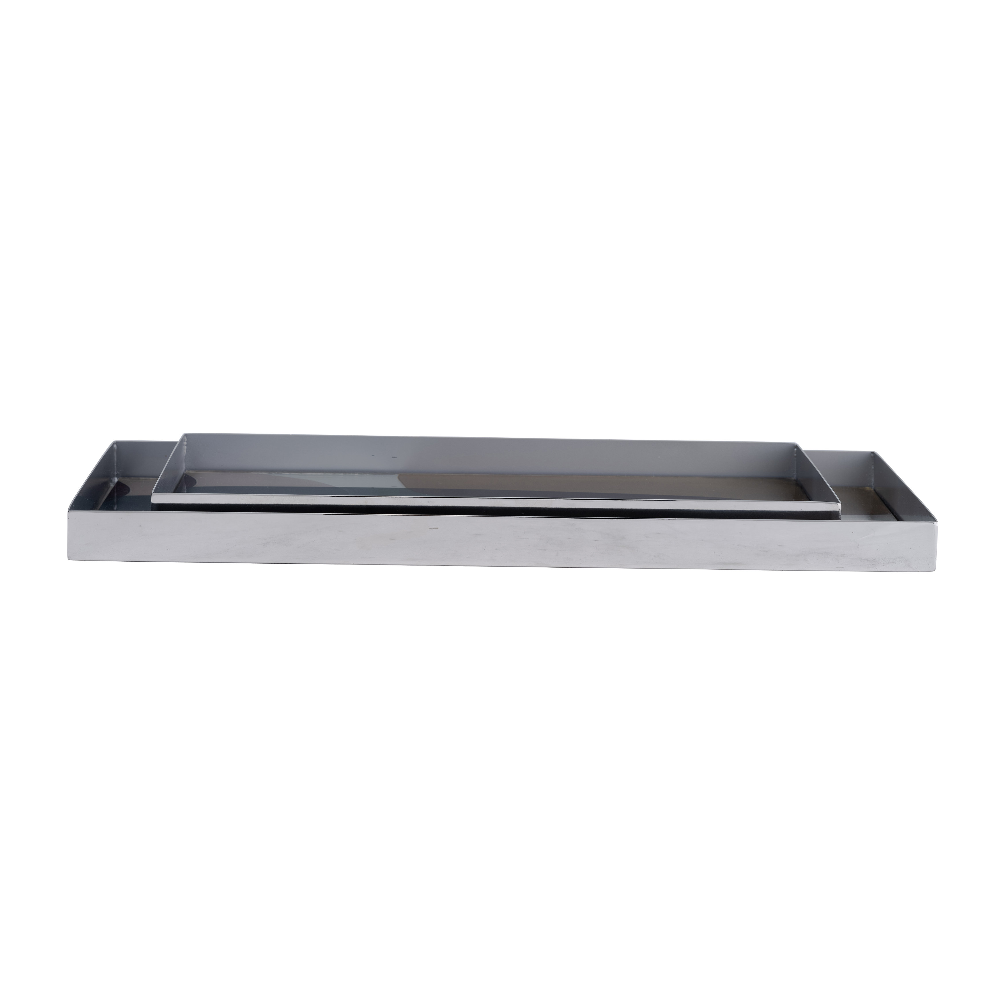Orren Ellis Shivom Display Trays Metal Steel Glass Modern Design 20 ...