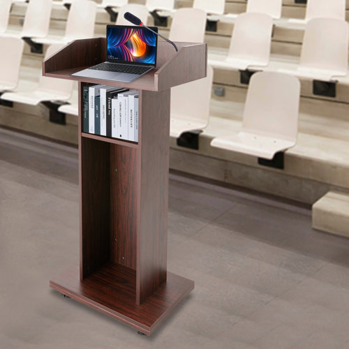 YaoTown 43.3'' Wood Full Podium with Wheels | Wayfair