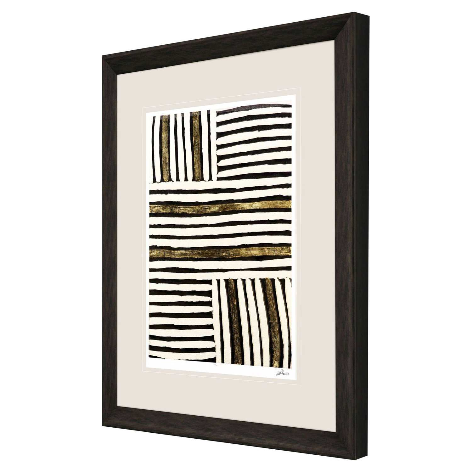 Paragon Gold Zulu VII by Saunders - Single Picture Frame Print | Wayfair