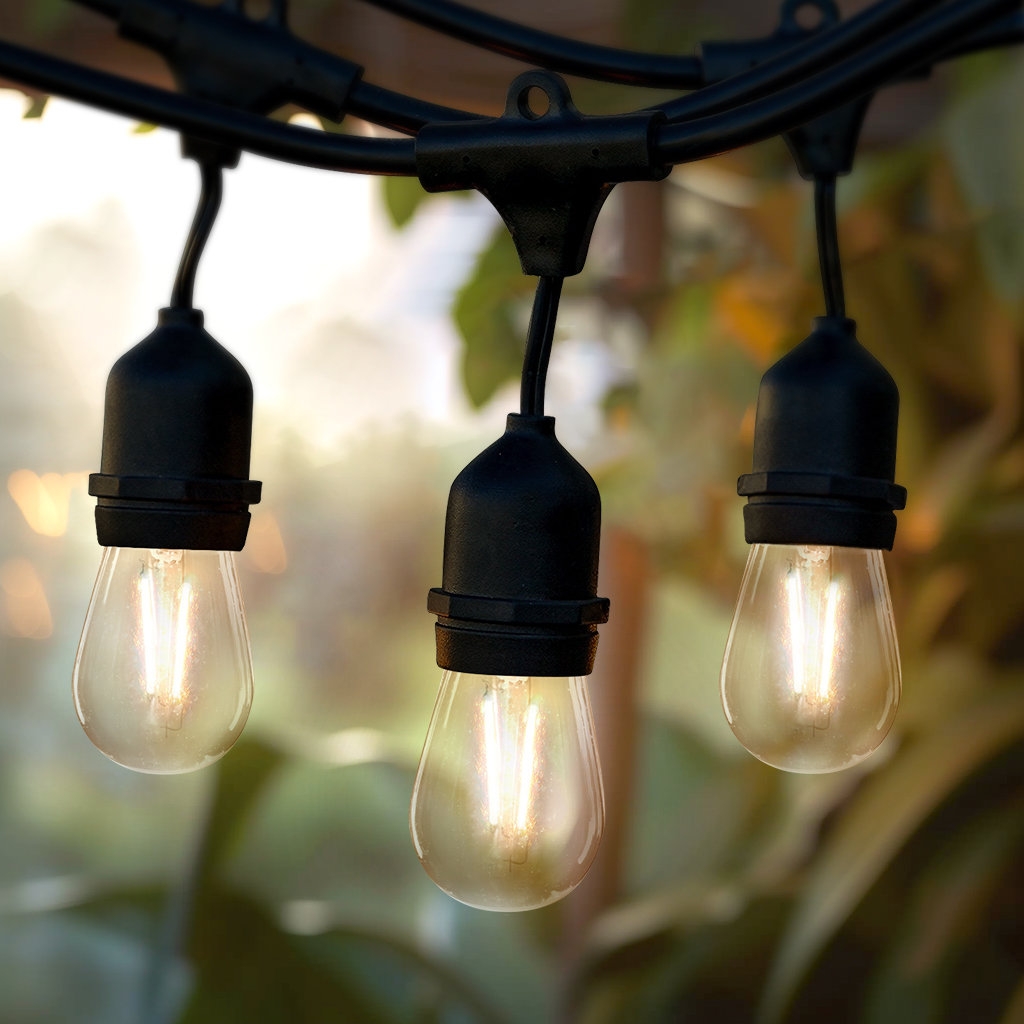 Brightech Ambience Pro 48 Ft. Outdoor Plug-In LED 2-Watt String Lights ...