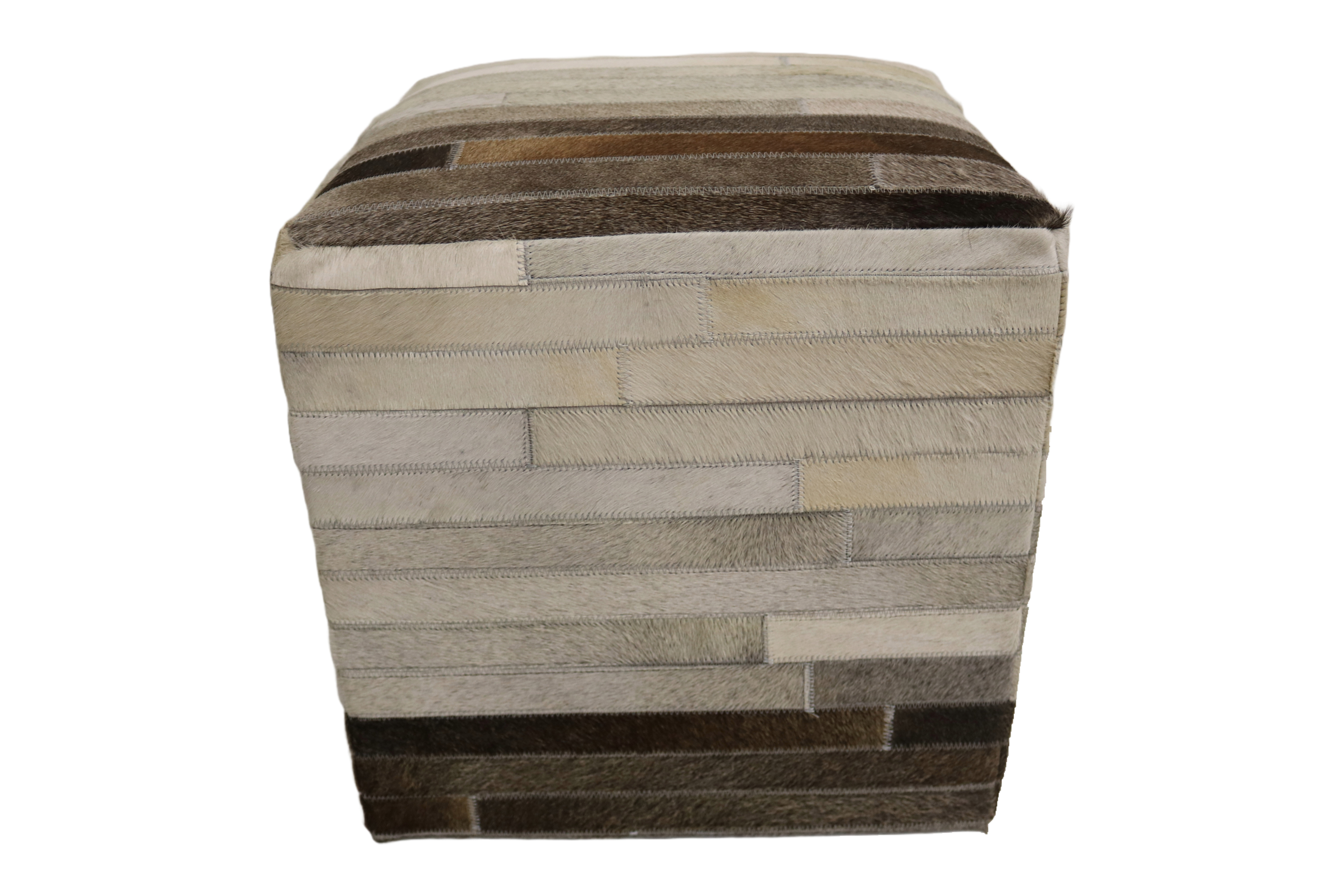 Millwood Pines Chadric Leather Ottoman | Wayfair