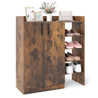 Ebern Designs Shoe Cabinet Shoe Storage Organizer W/ 4 Open Shelves ...