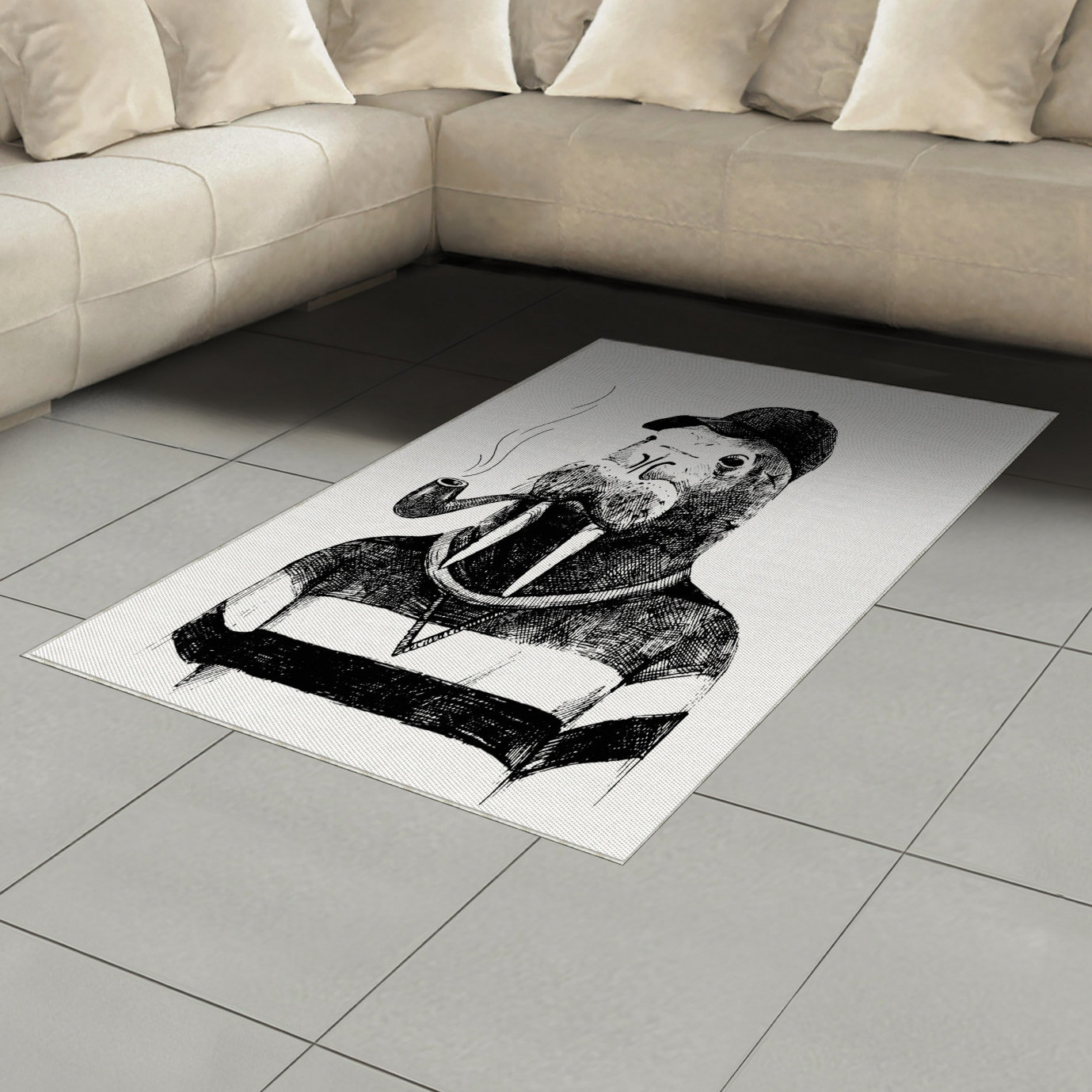 East Urban Home Indie High Density Long Fiber Poly Threads Decorative ...