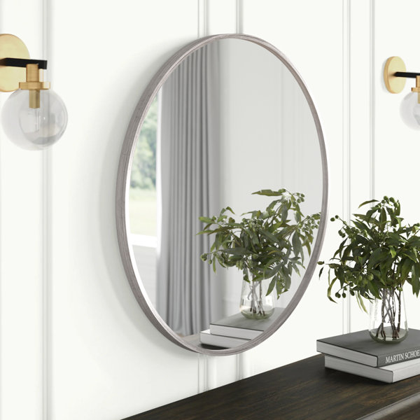 August Grove Chaz Metal Flat Wall Mirror & Reviews | Wayfair.co.uk