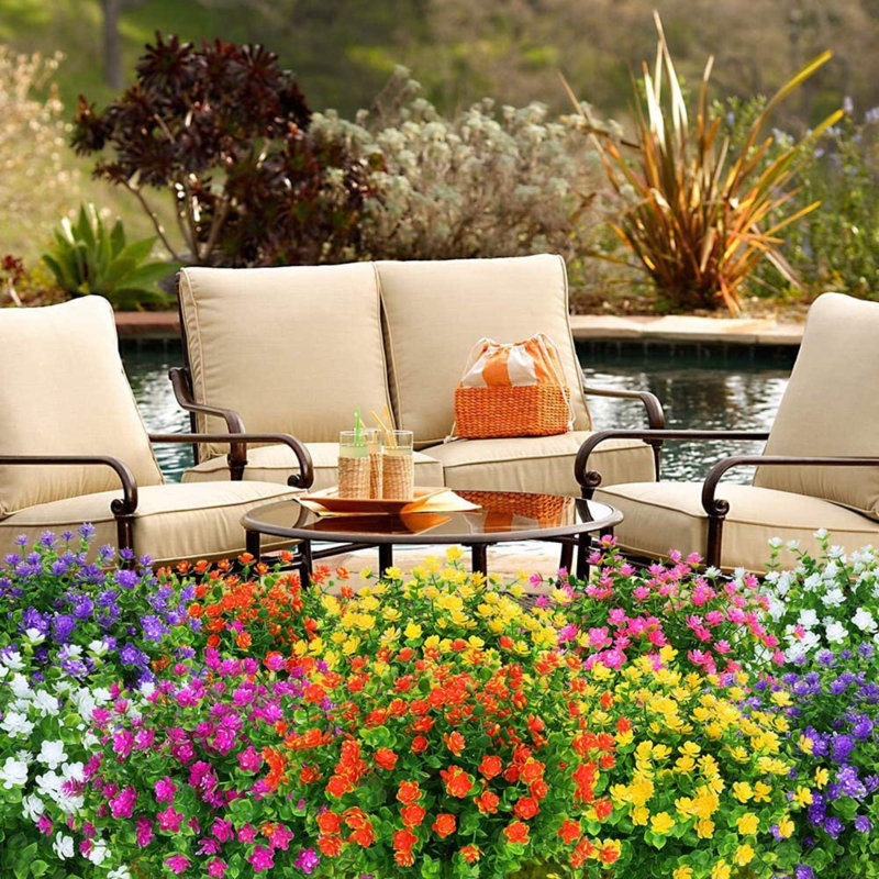 Primrue Artificial Flowers Lifelike No Fade UV Resistant Guaranteed ...