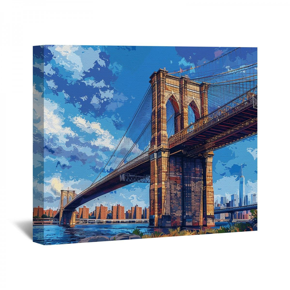 Winston Porter Bridge Framed On Canvas Print | Wayfair