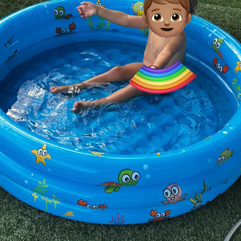 JASODI Garden Round Inflatable Baby Swimming Pool, Portable Inflatable ...