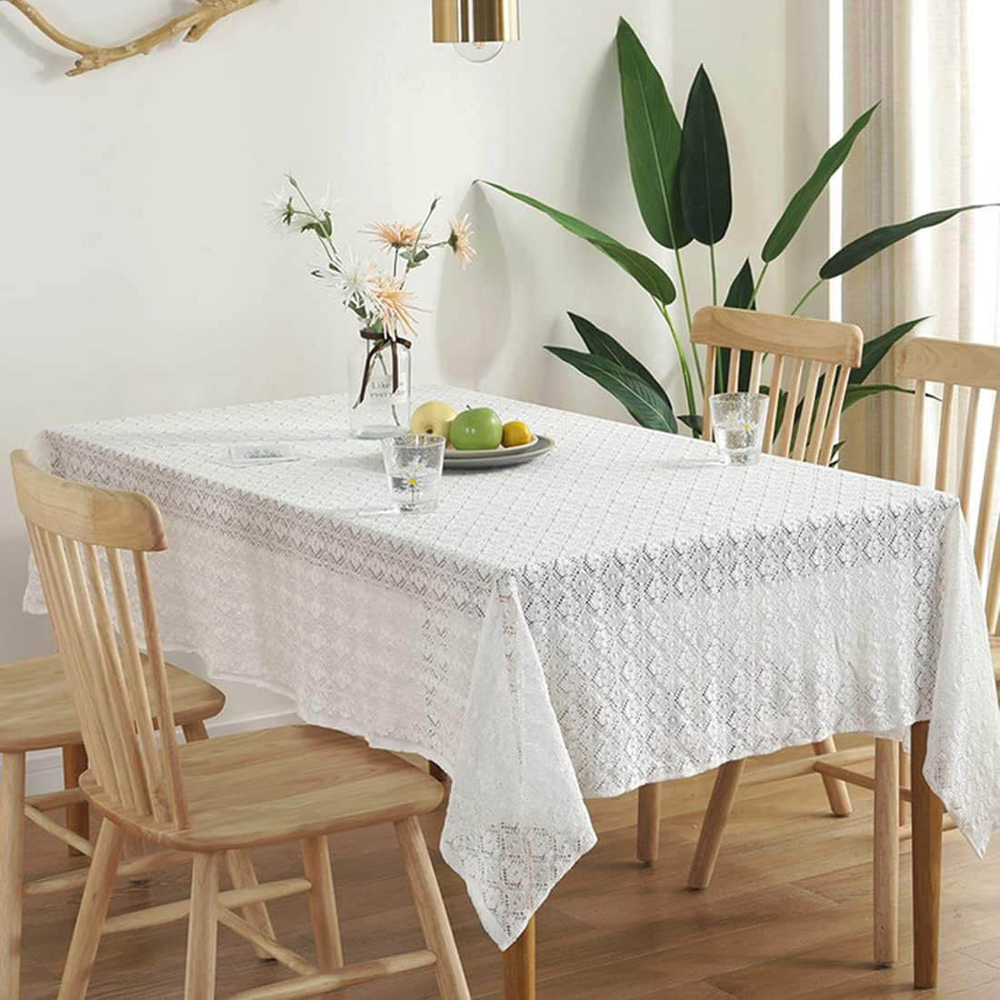 Lark Manor™ Lightweight Rustic Faux Tablecloth | Wayfair