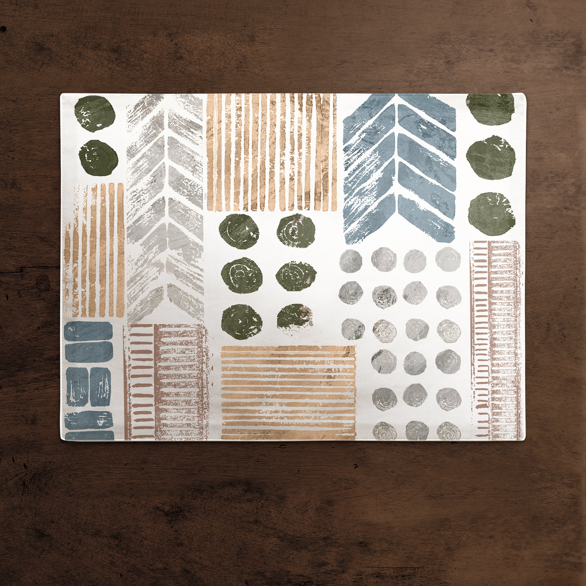 Brayden Studio® Balnamore Polyester Geometric Rectangle Placemat ...