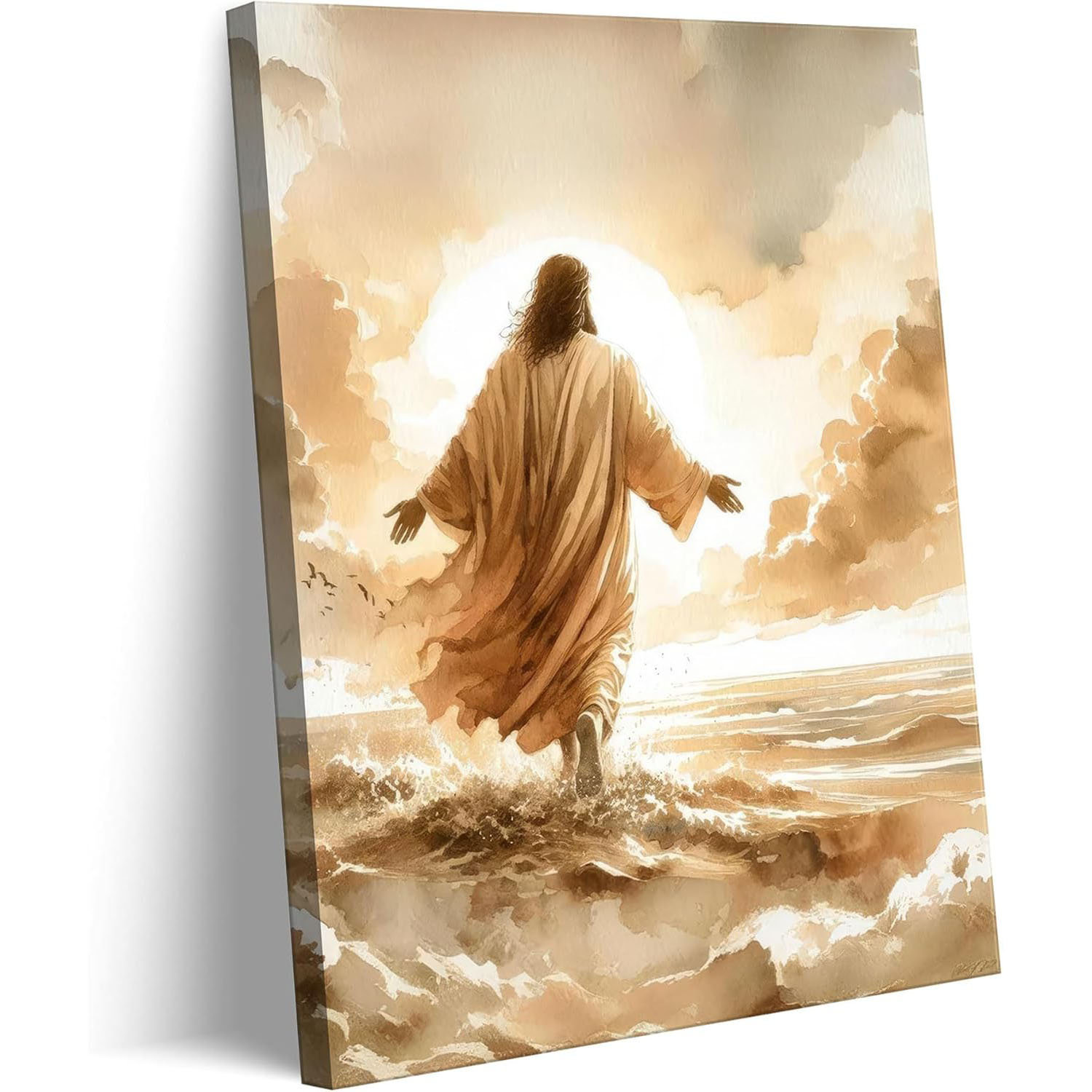 Astoria Grand Jesus Walks On Water Canvas Wall Art Jesus On Water ...