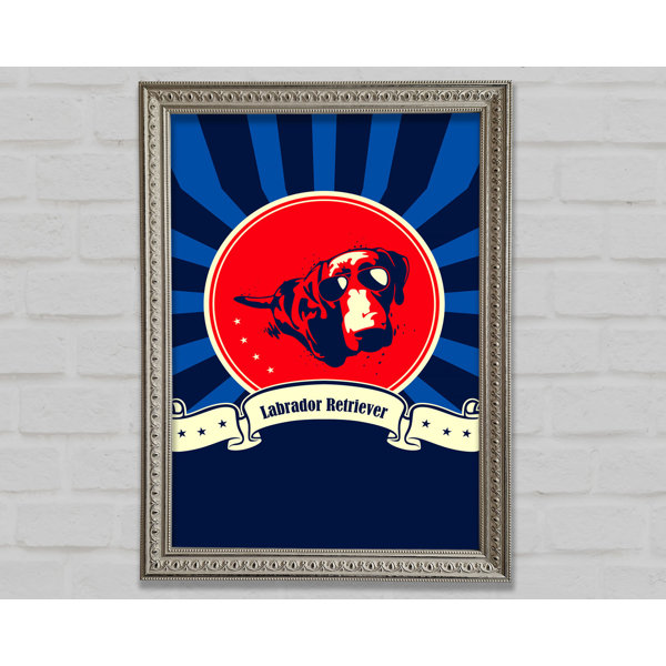 Happy Larry Labrador Retriever Framed Print | Wayfair.co.uk