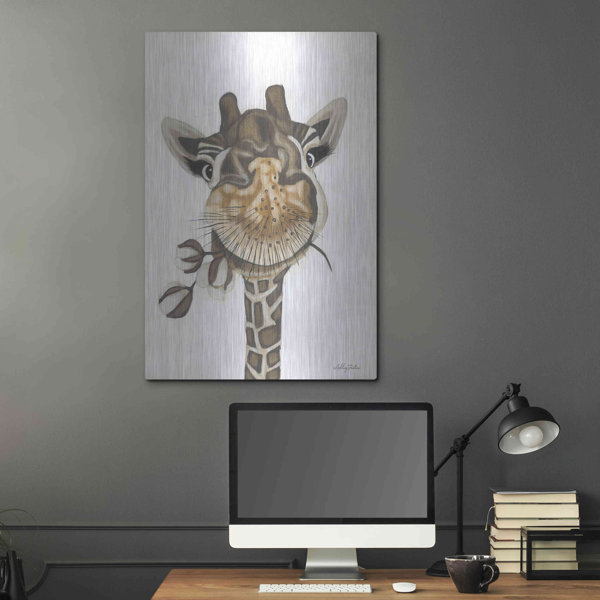 Bungalow Rose " Giraffe With Cotton " by Ashley Justice Painting Print ...