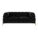 Szyszka Meble Chesterfield Sofa Atoka with Gold Metal Legs & Reviews ...