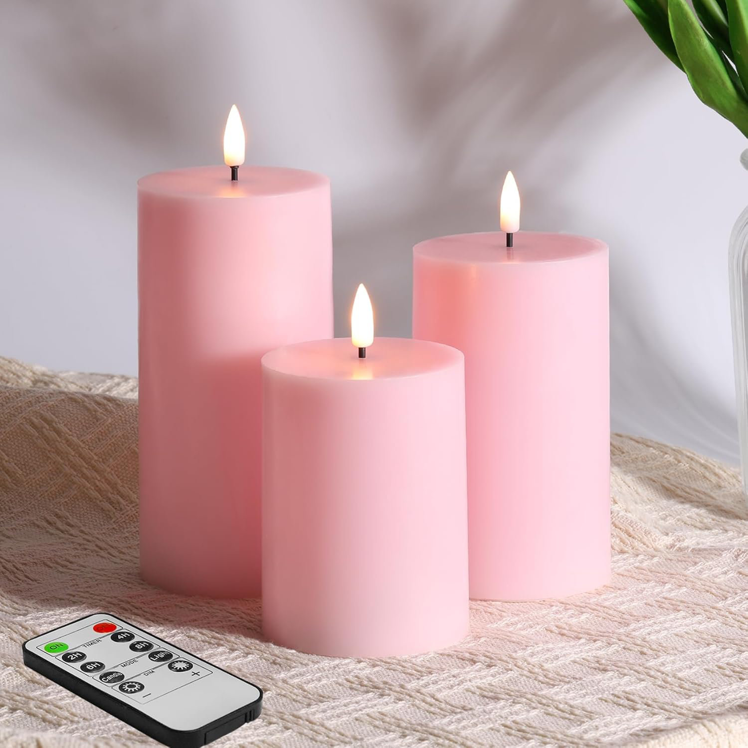 Symple Stuff Flameless Pillar Candles with Remote | Wayfair