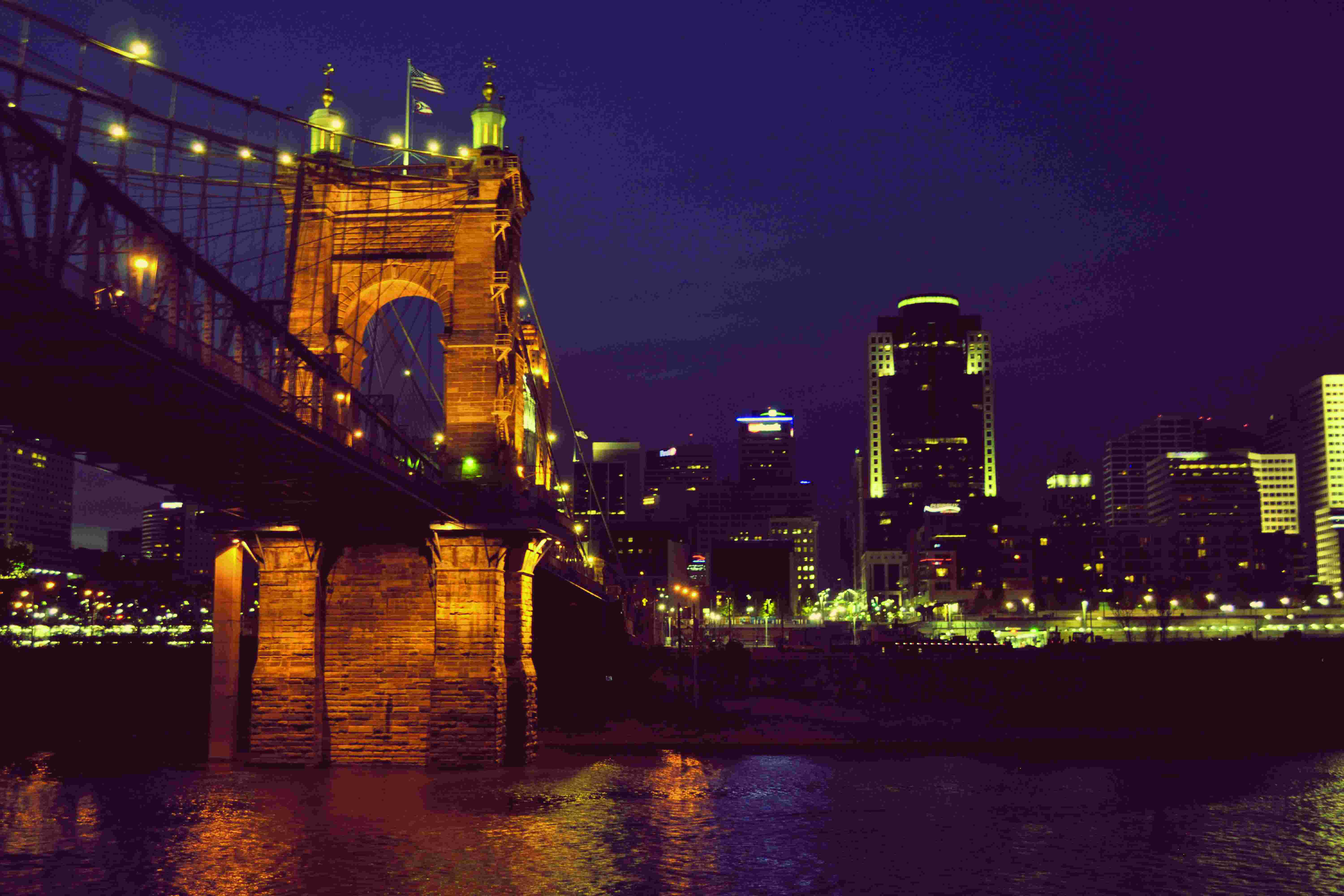 Ebern Designs Photo Warm Bridge - Wrapped Canvas Photograph | Wayfair