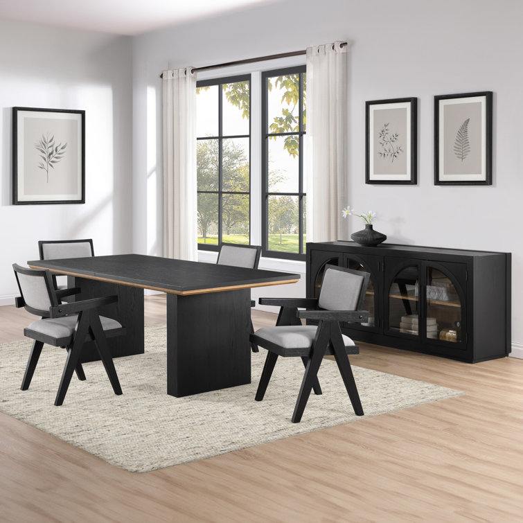 Steve Silver Furniture Magnolia 80-96" Table 5-Piece Arm Chair Dining ...