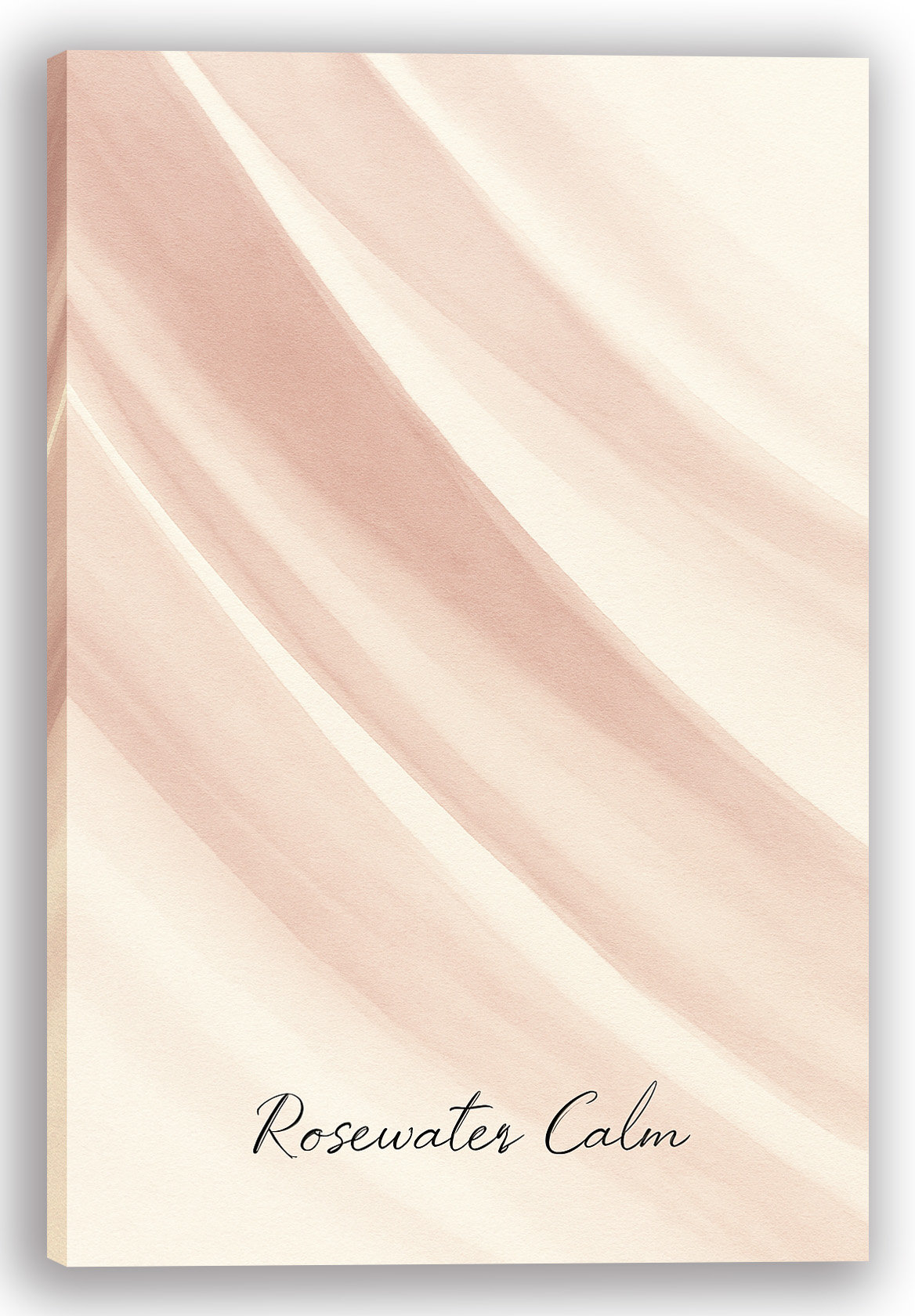 Ebern Designs Rosewater Calm – Blush Abstract Canvas Wall Art | Wayfair