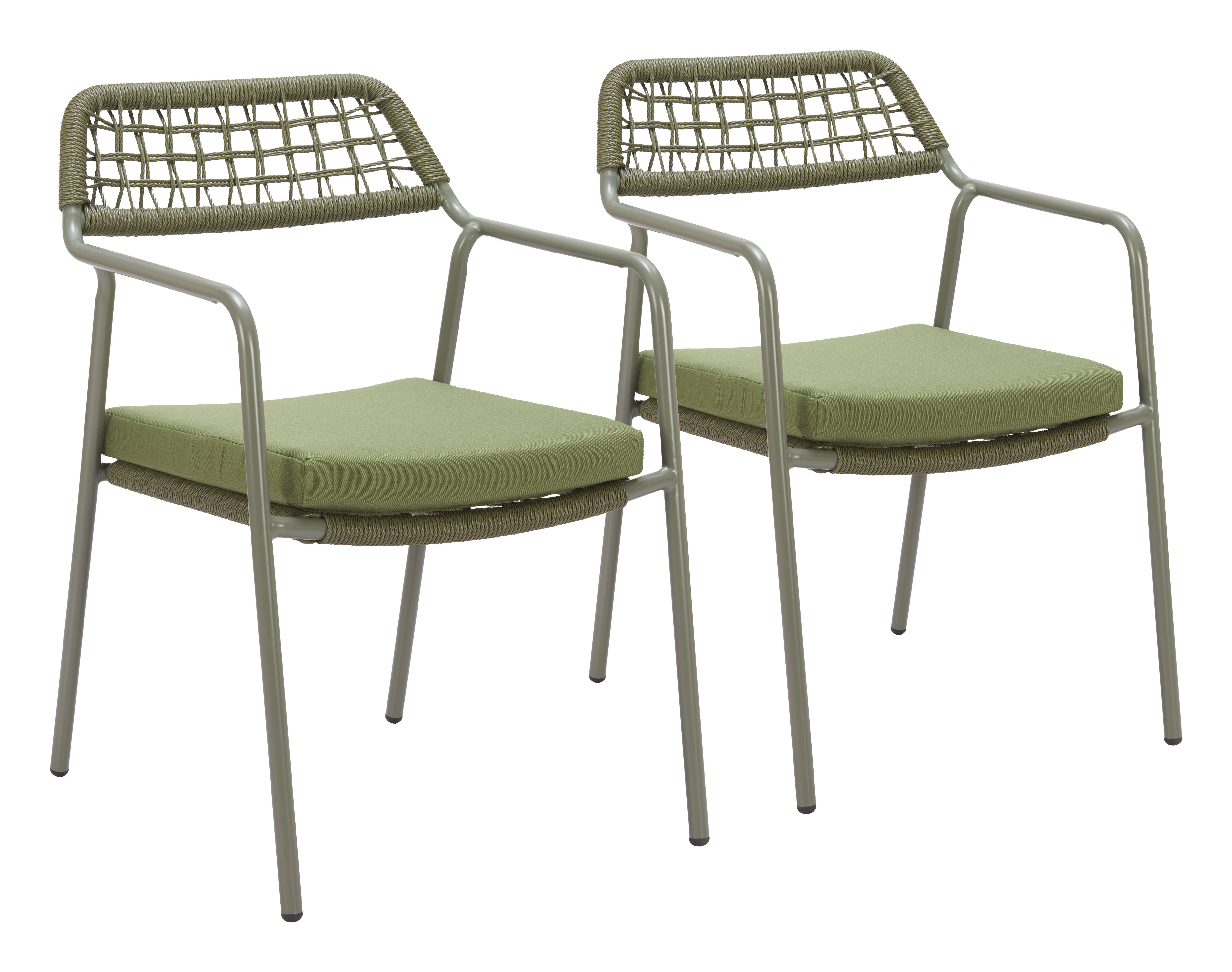 Zuo Hospitality Rio Dining Chair (Set Of 2) Green - Wayfair Canada