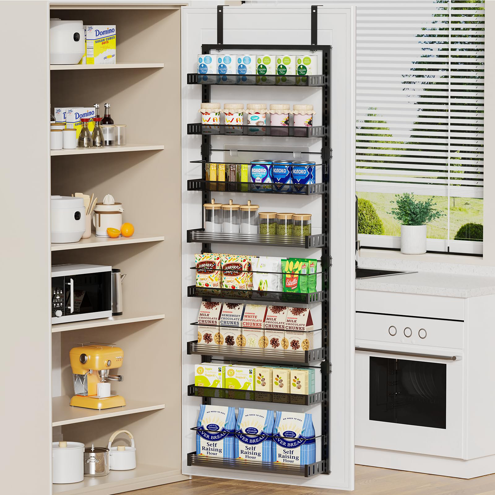 Rebrilliant 8-Tier Large Wall Mounted Storage Spice Rack | Wayfair