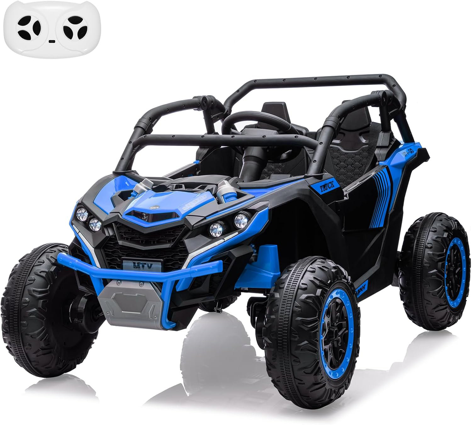 Hetoy 2 Seater Kids Electric Utv, 24V 4WD Ride On Car With Remote ...