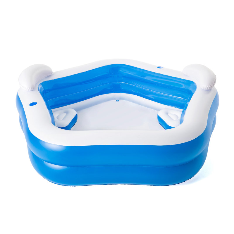 Ixia Pentagon Inflatable Pool 68cm H x 213cm W x 207cm L | Wayfair.co.uk