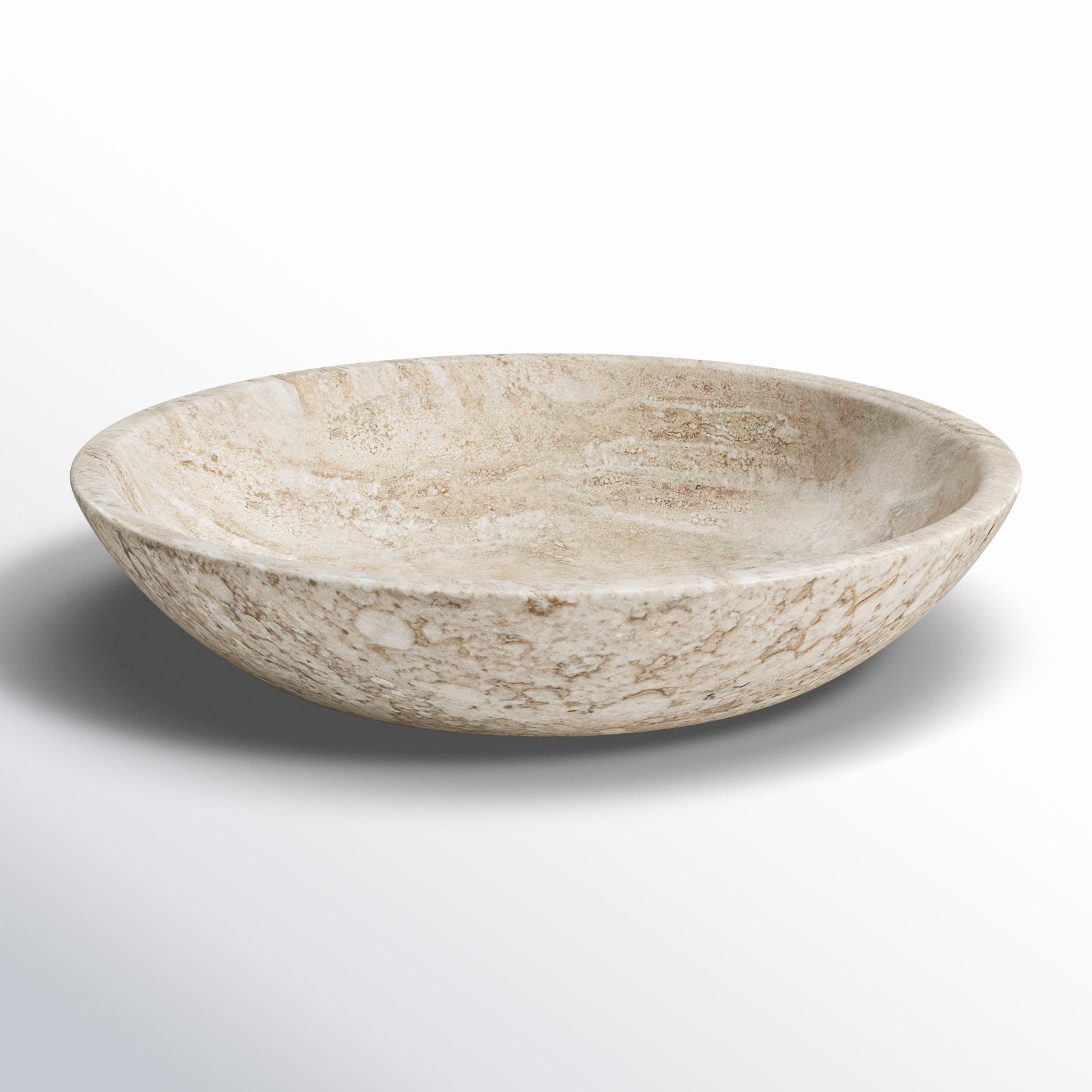 Joss & Main Nisbet Round Marble Decorative Bowl - 6" x 6" x 1.5 ...