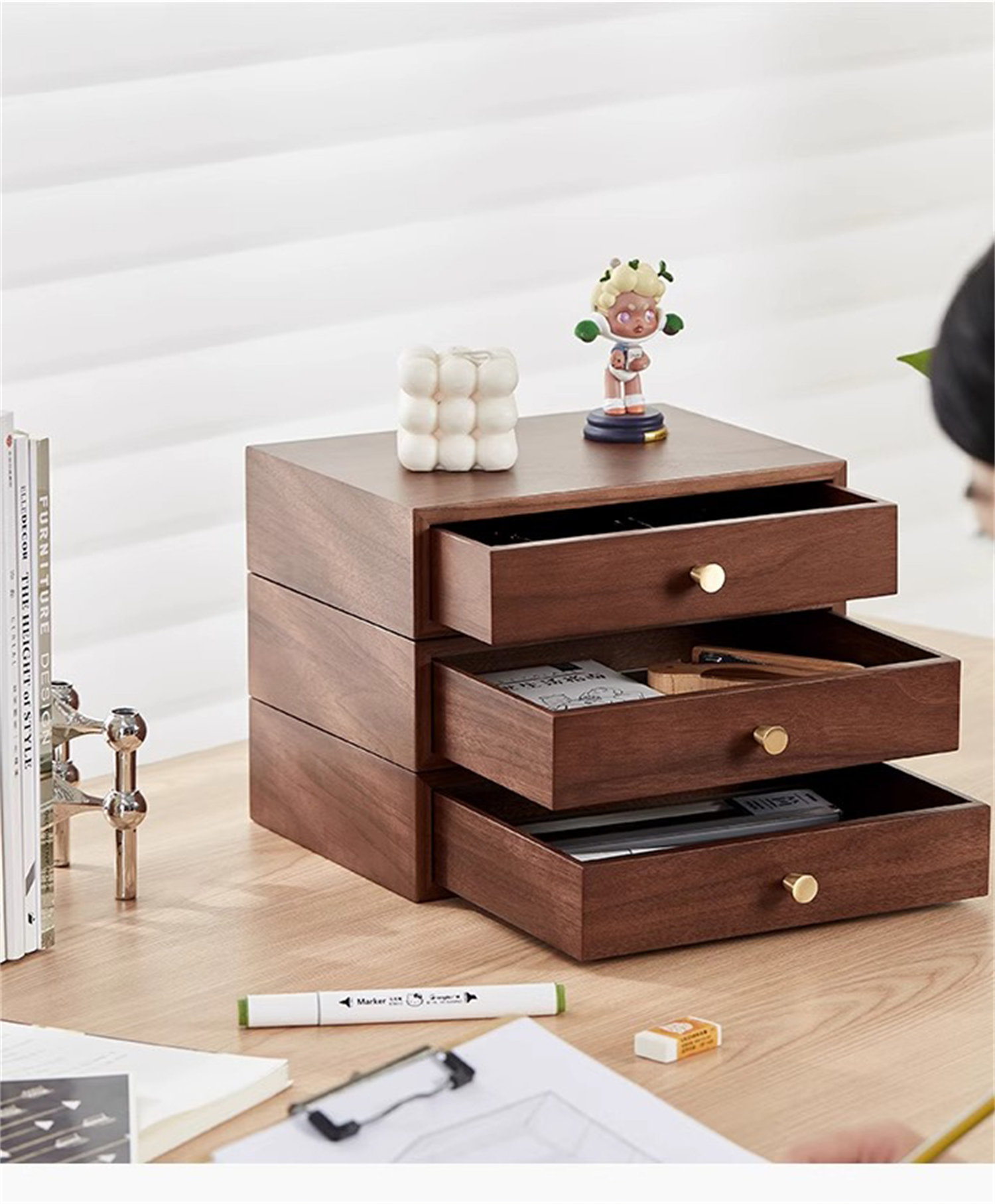 Orren Ellis Chander Manufactured Wood Desk Organizer | Wayfair