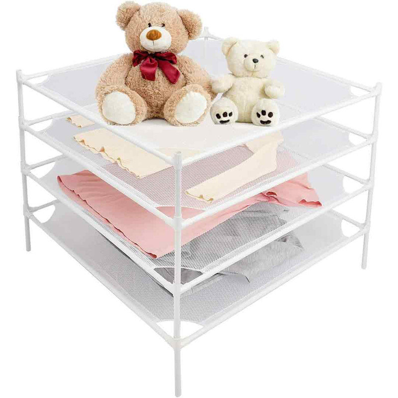 Rebrilliant Sweater Drying Rack Flat, Metal Tube Mesh Clothes Drying ...