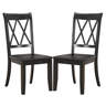 Highland Dunes MoretinMarsh Solid Wood Cross Back Side Chair | Wayfair