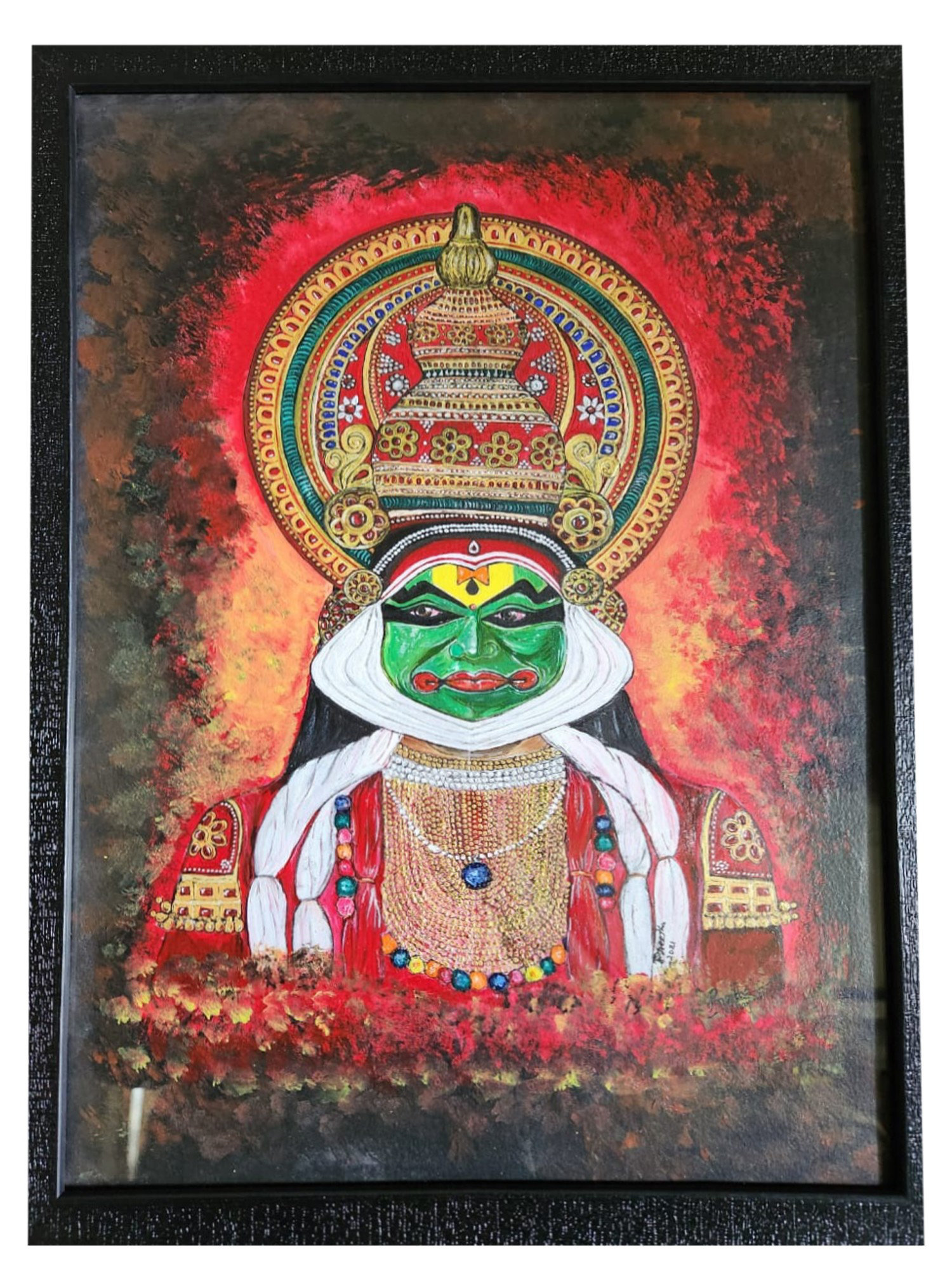 Exotic India Kathakali Dancer | Mixed Media | By Preetha N V | With ...