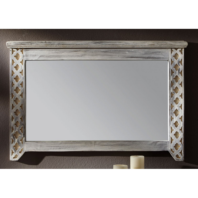 Massivmoebel24 Castle Wood Wall Mirror | Wayfair.co.uk