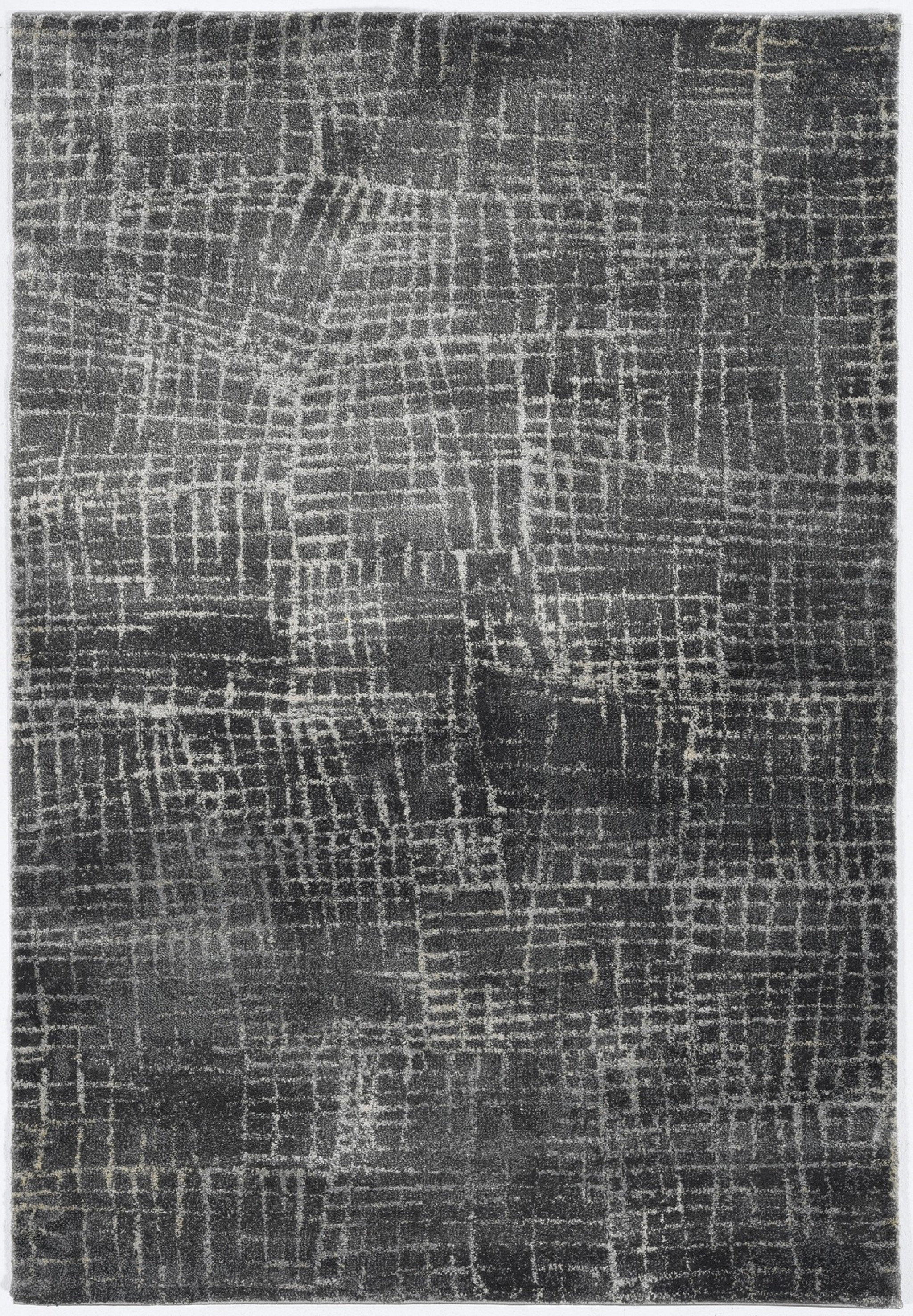 17 Stories Grey Machine Woven Abstract Scratch Indoor Area Rug ...