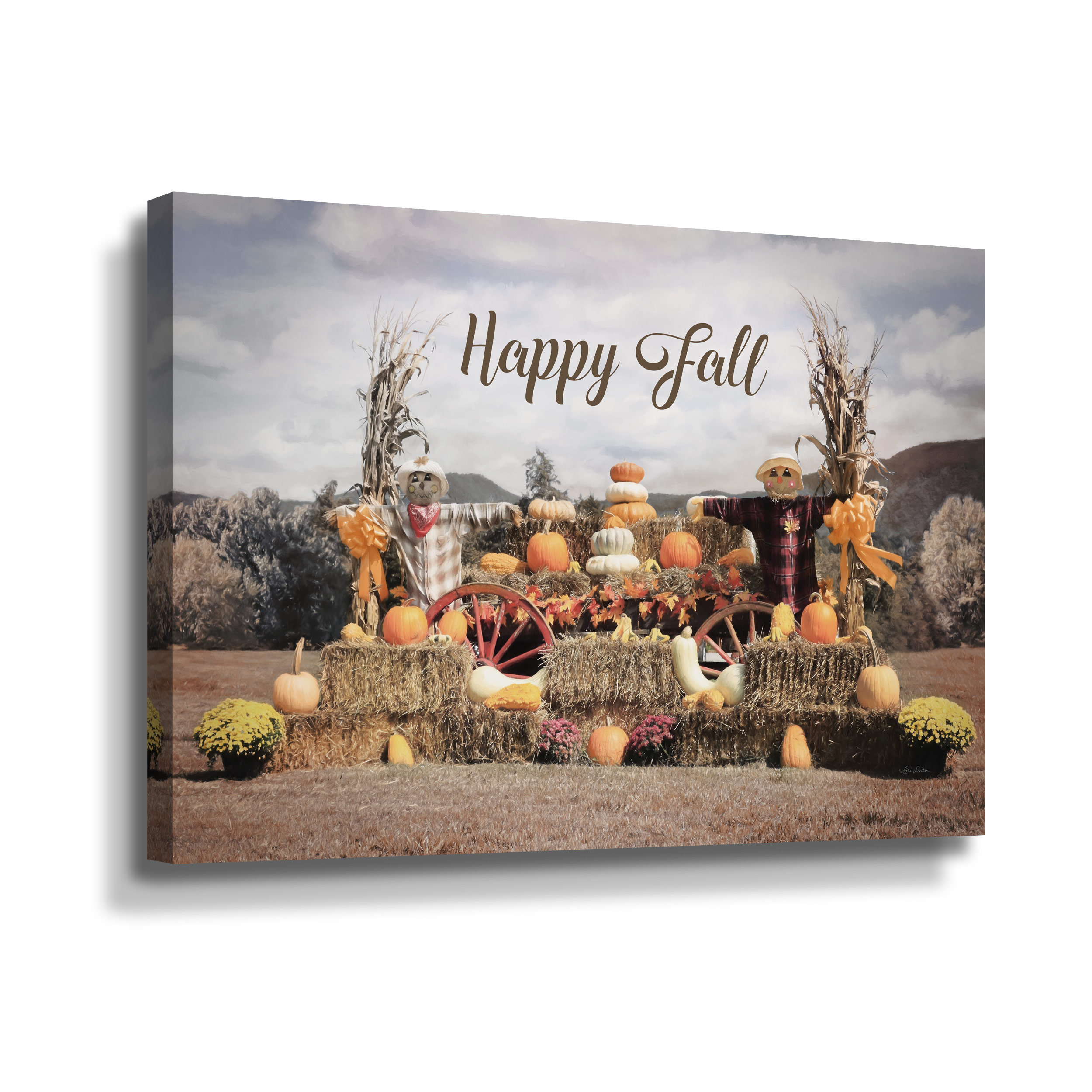 The Holiday Aisle® Happy Fall - Photograph on Canvas | Wayfair