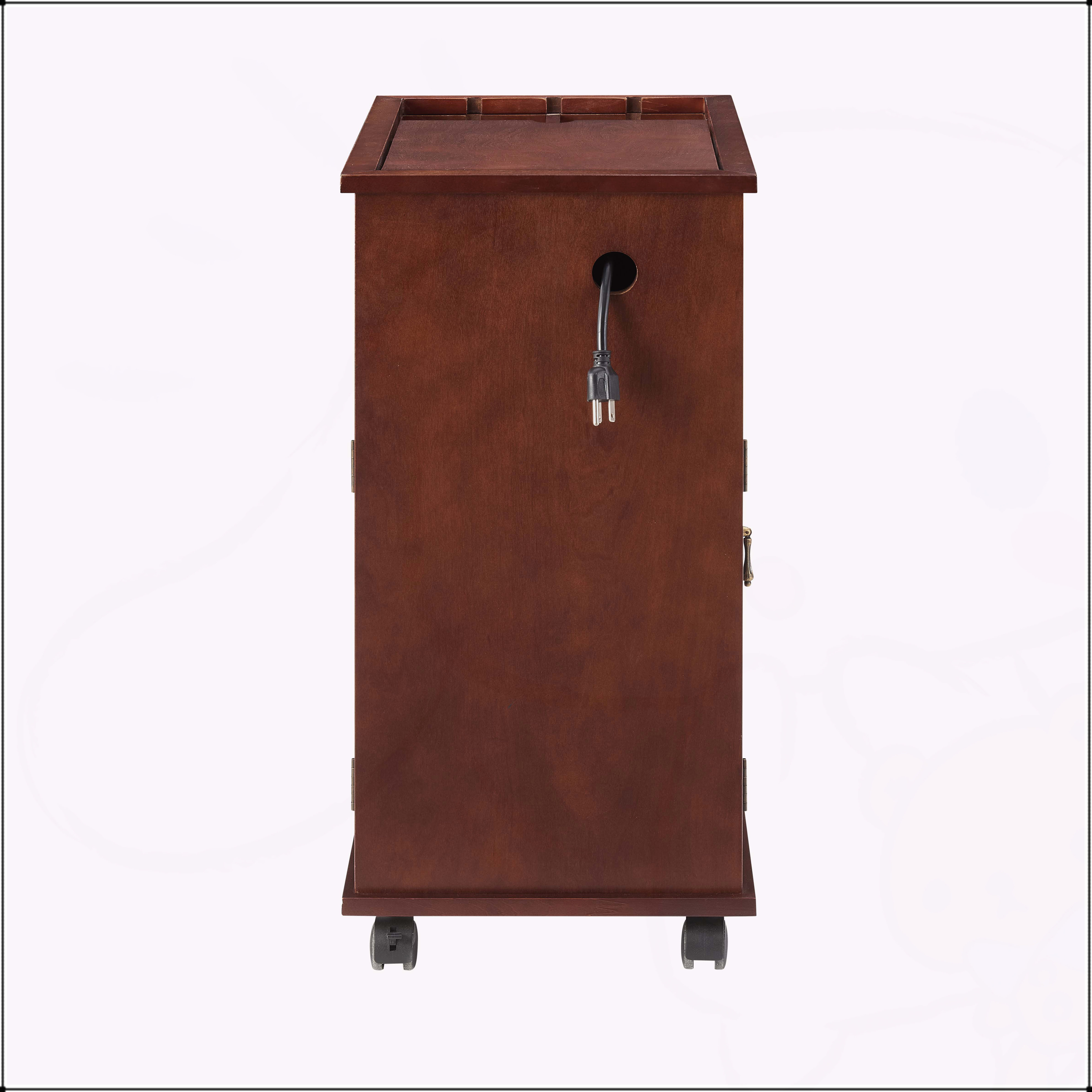 Darby Home Co Powered Traditional End Table with Charging Station ...