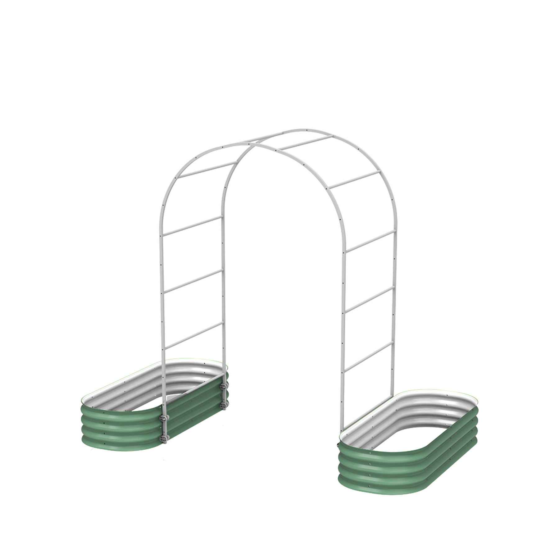 Vego Garden 11" Tall 4 In 1 Modular Metal Outdoor Raised Garden Bed ...