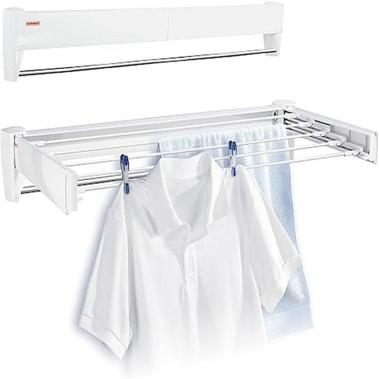 Rebrilliant Stainless Steel Wall-Mounted Drying Rack | Wayfair