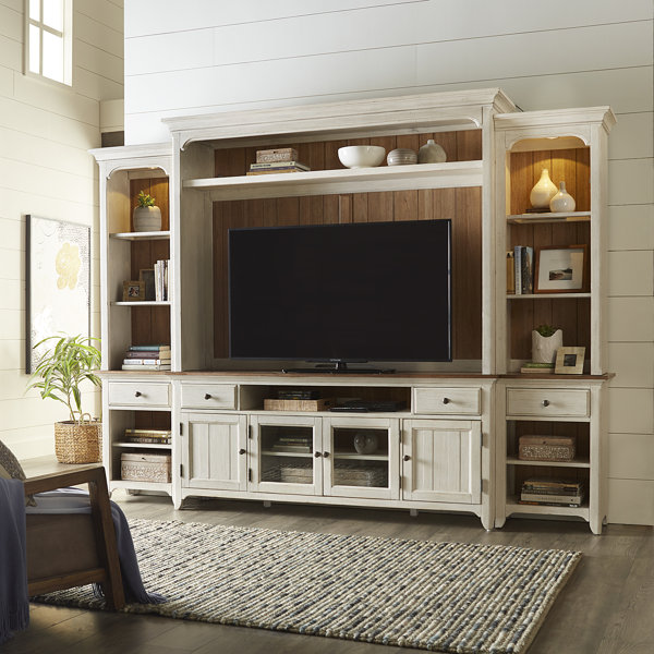 August Grove® Entertainment Center With Piers - Wayfair Canada