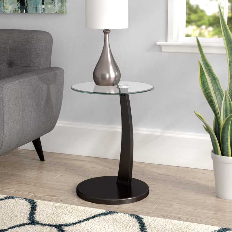 Zipcode Design™ Bachmann Glass C End Table & Reviews | Wayfair
