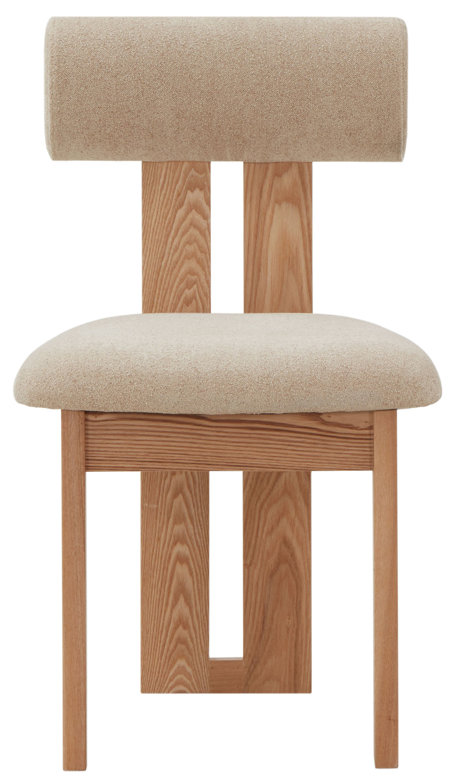 AllModern Dellar Boucle Upholstered Back Dining Chair | Wayfair