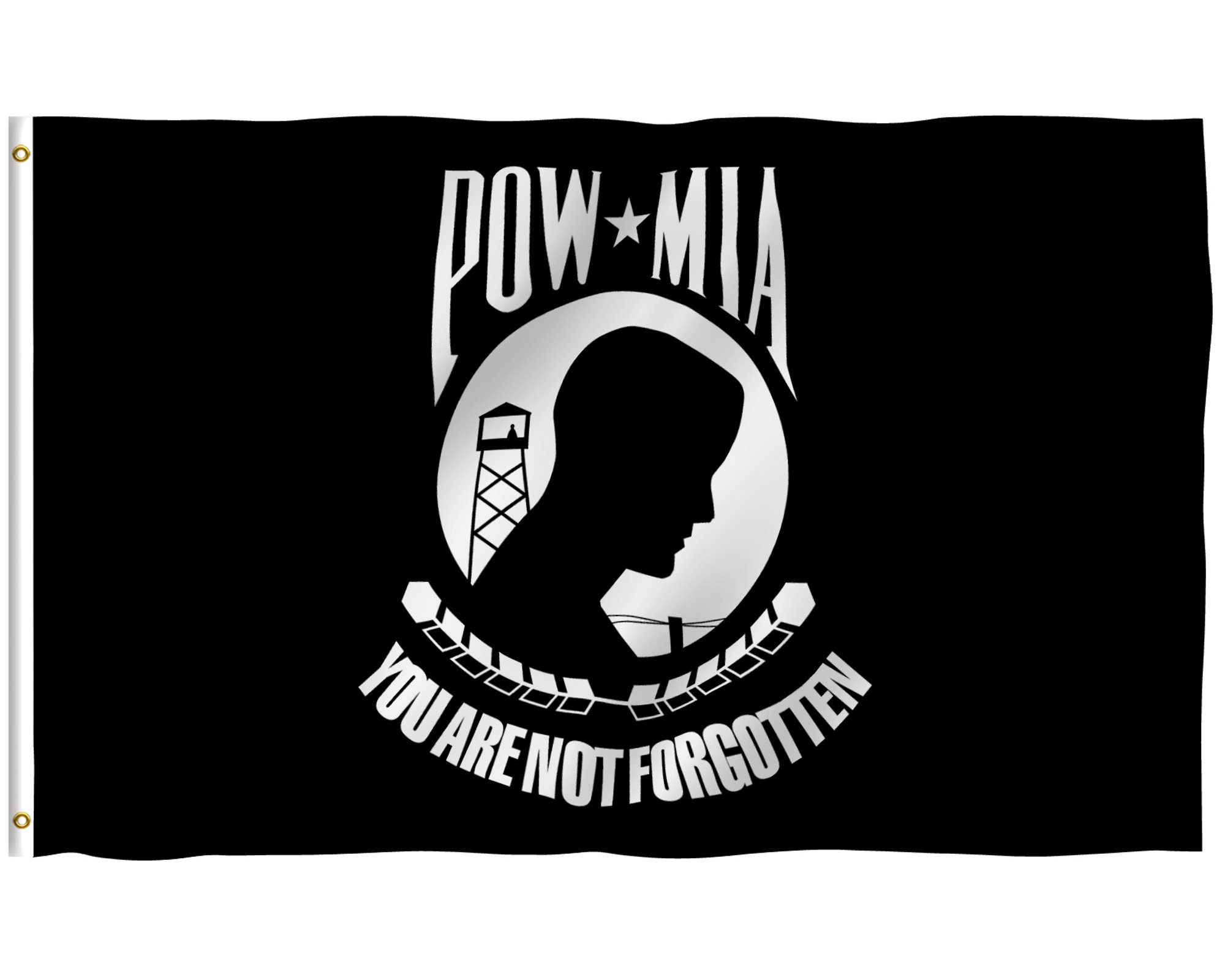 ANLEY POW MIA Polyester You are Not Forgotten Flag 3 x 5 ft. House Flag ...