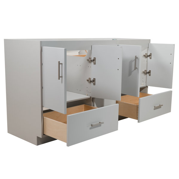 Simplicity by Strasser Simplicity 60" Double Bathroom Vanity Base only ...