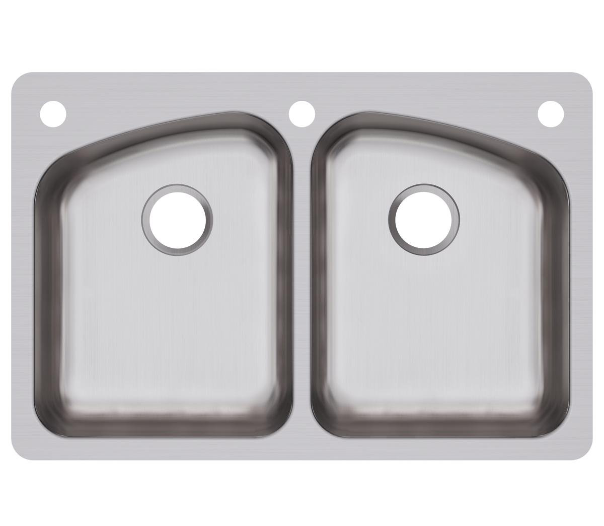 Elkay Évier de cuisine à double cuve à montage double L 33 po x l 22 po Dayton - Wayfair Canada