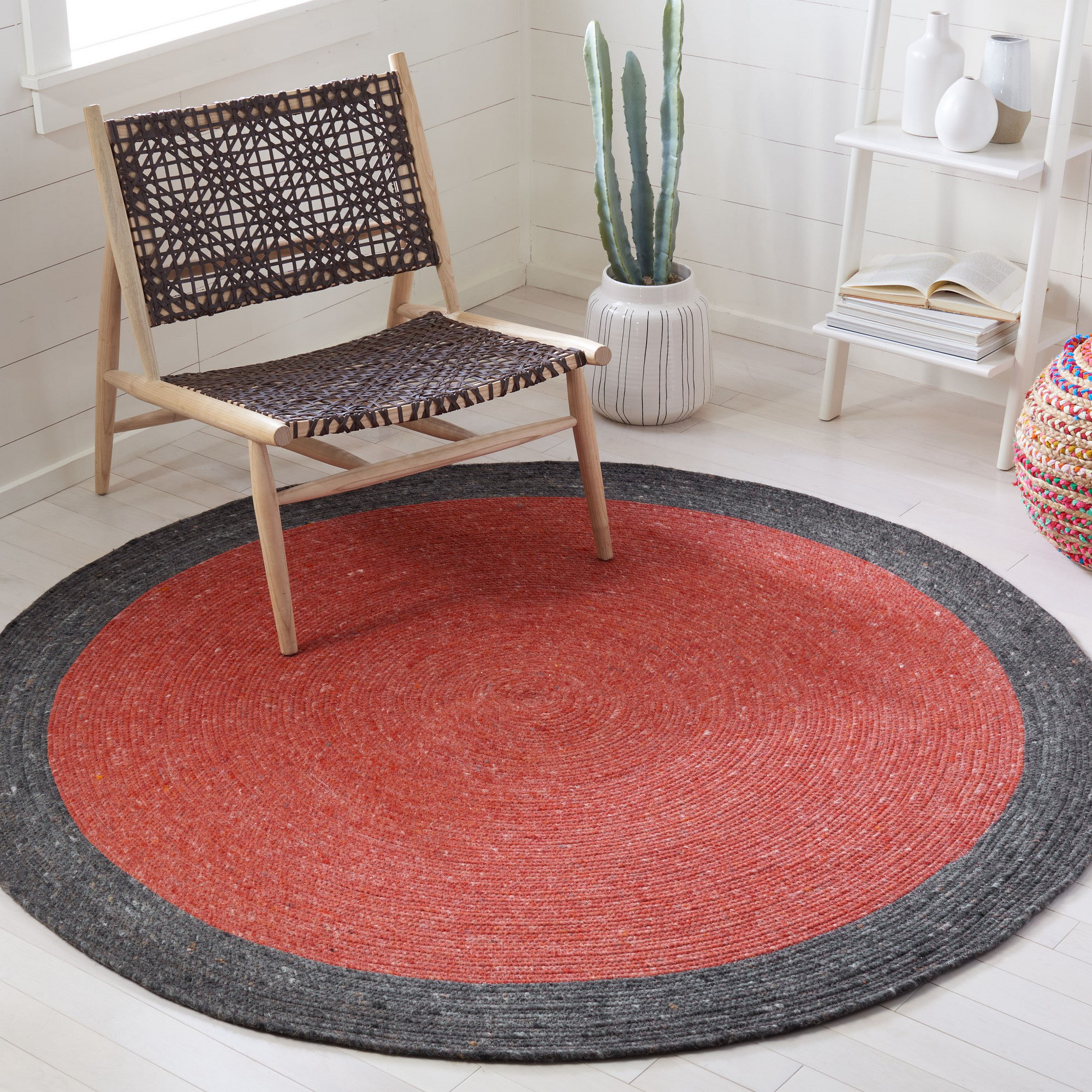 Breakwater Bay Nunley Hand Woven Wool/Cotton Rug in Red | Wayfair