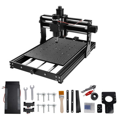 VEVOR CNC Router Machine, 300W, 3 Axis GRBL Control Wood Engraving ...