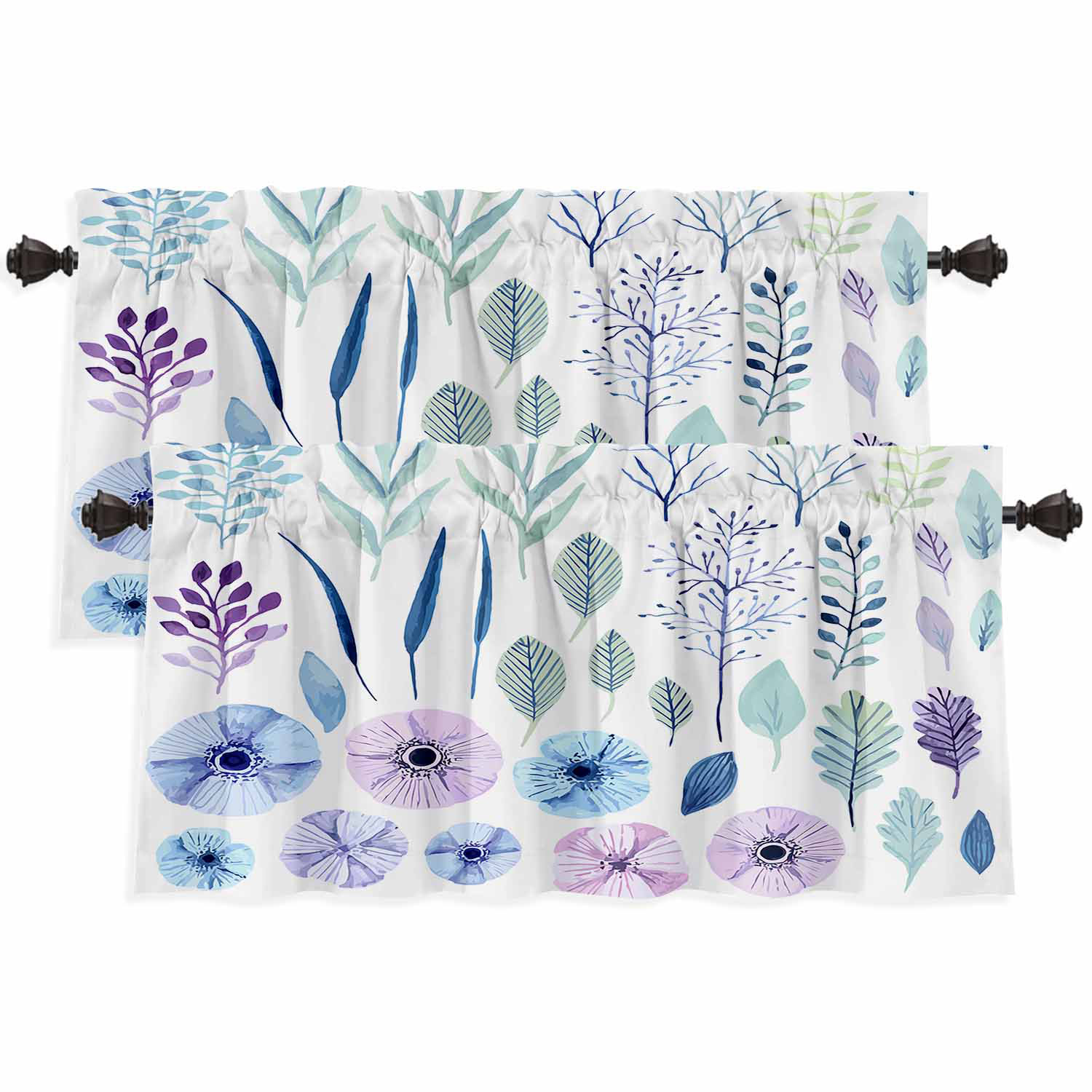 Ophelia & Co. Clear 52"W Flowers and Plants Floral Bright Window ...