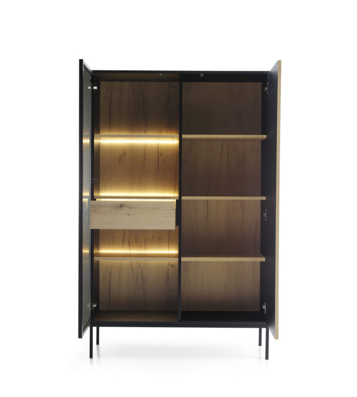 Metro Lane Sleek Sophistication: Delianys Display Cabinet with ...